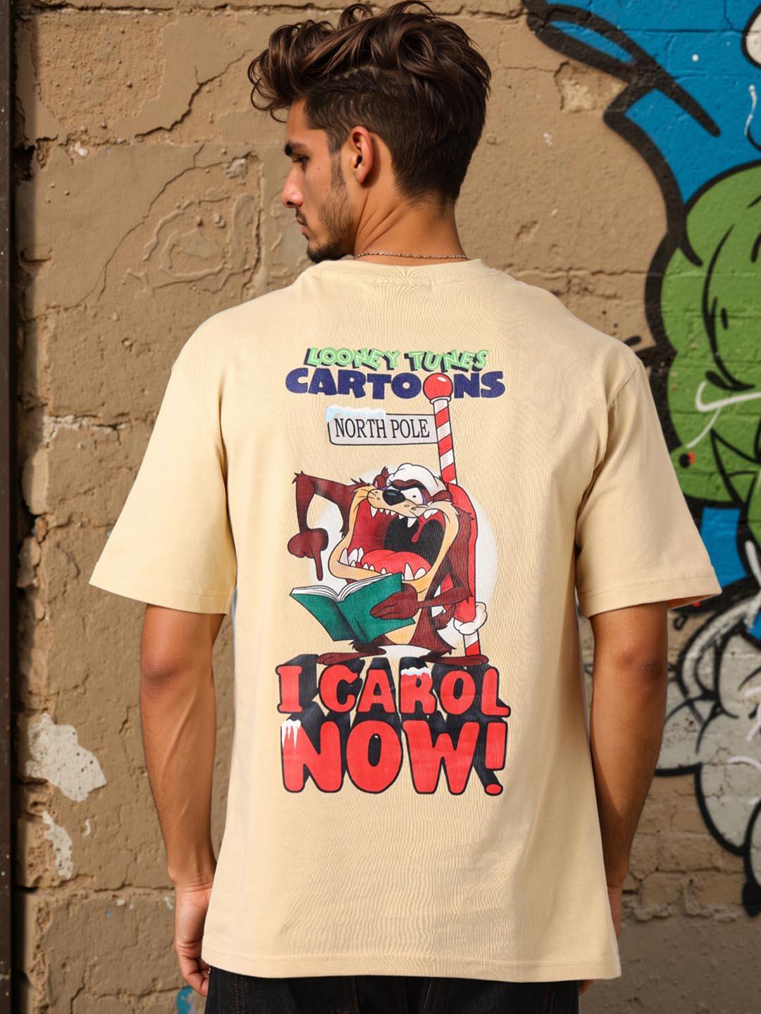 Buy The Indian Garage Co Men Looney Tunes Graphic Printed Round Neck ...