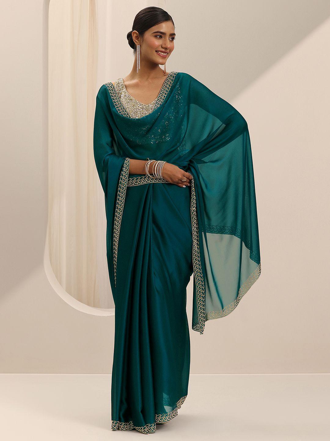 Buy Libas Beads And Stones Satin Saree - Sarees for Women 33438863 | Myntra