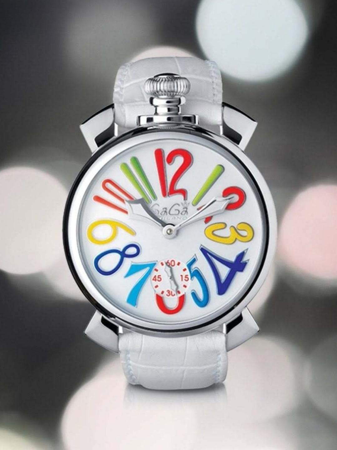 Buy GaGa MILANO Men Dial & Leather Wrap Around Straps Analogue ...