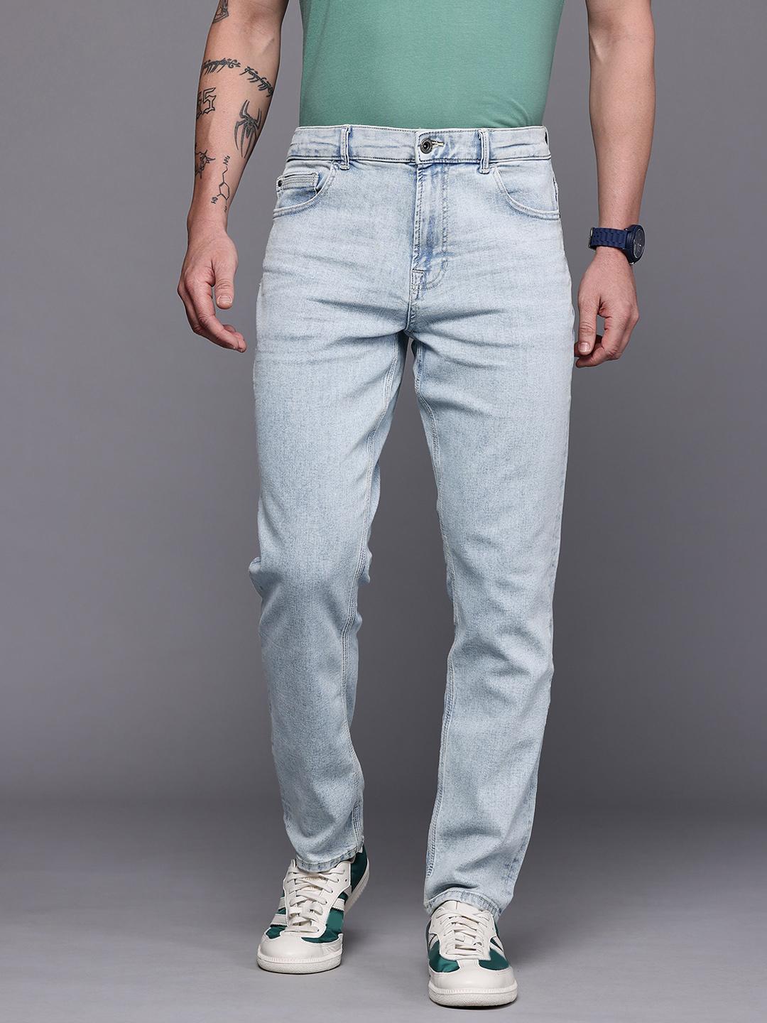 Buy NEXT Men Mid Rise Light Fade Stretchable Slim Fit Jeans - Jeans for ...