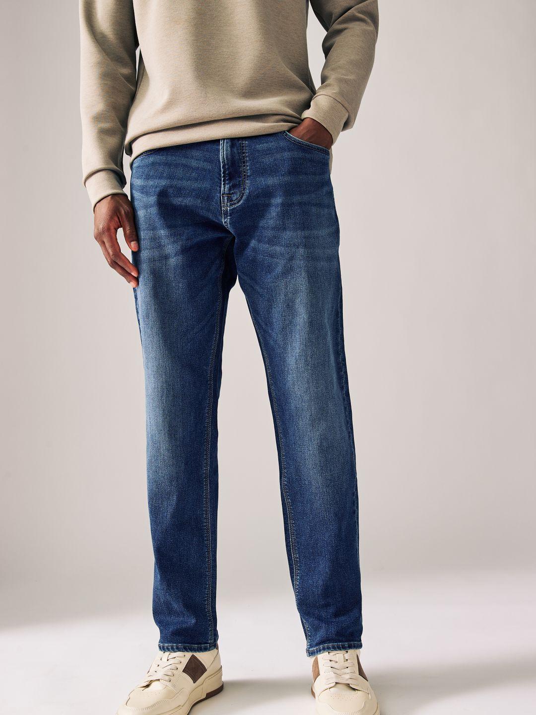 Buy NEXT Men Slim Fit Mid Rise Light Fade Stretchable Jeans - Jeans for ...