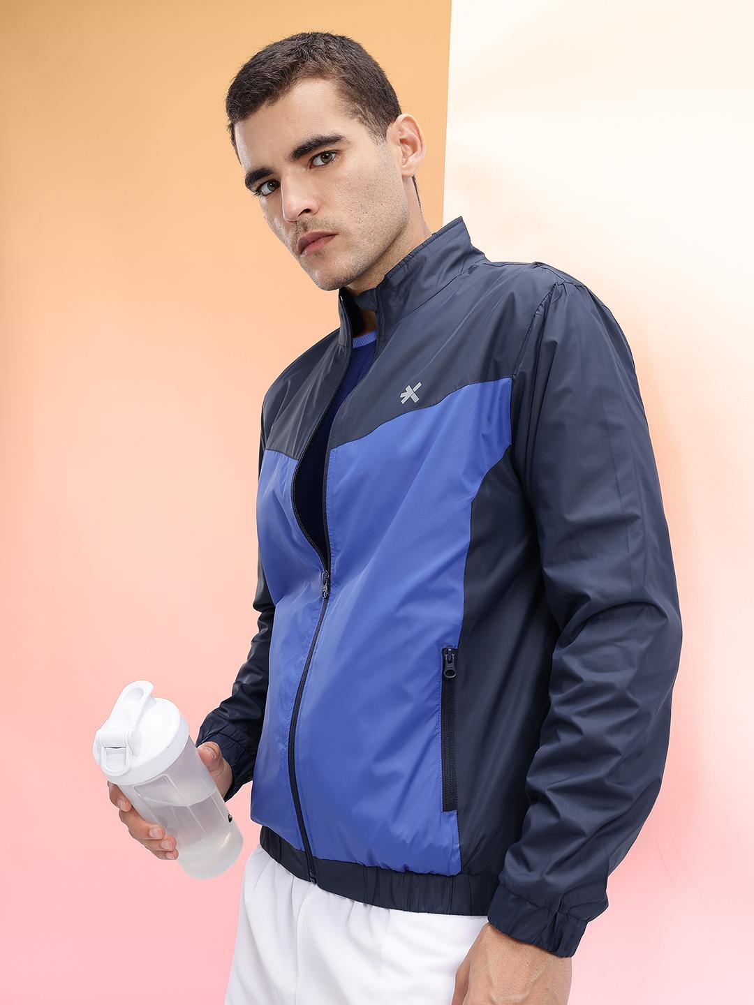Buy HRX By Hrithik Roshan Rapid Dry Colourblocked Running Jacket ...