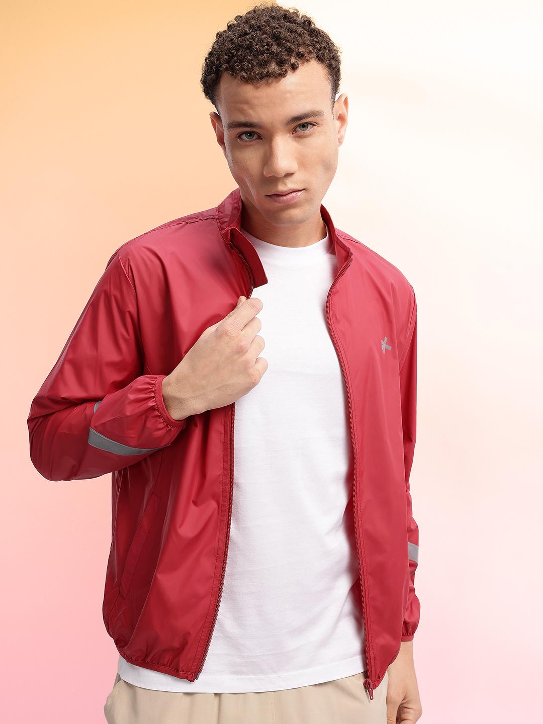 Buy HRX By Hrithik Roshan Reflective Strip Running Jacket - Jackets for ...