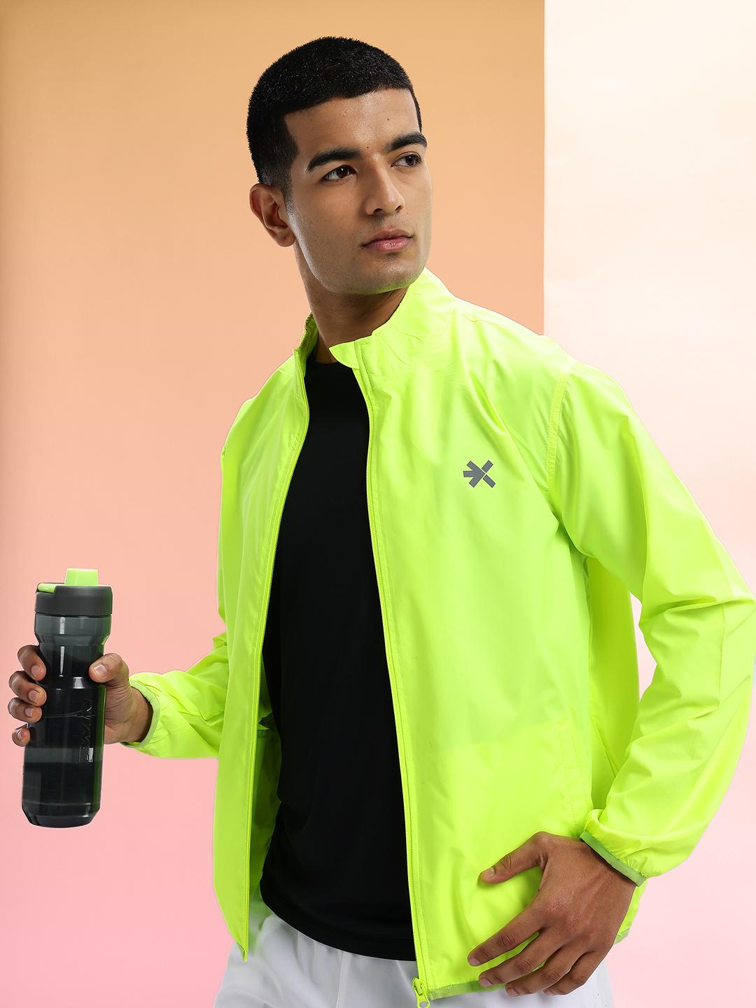 Buy HRX By Hrithik Roshan Solid Running Sporty Jacket - Jackets for Men ...