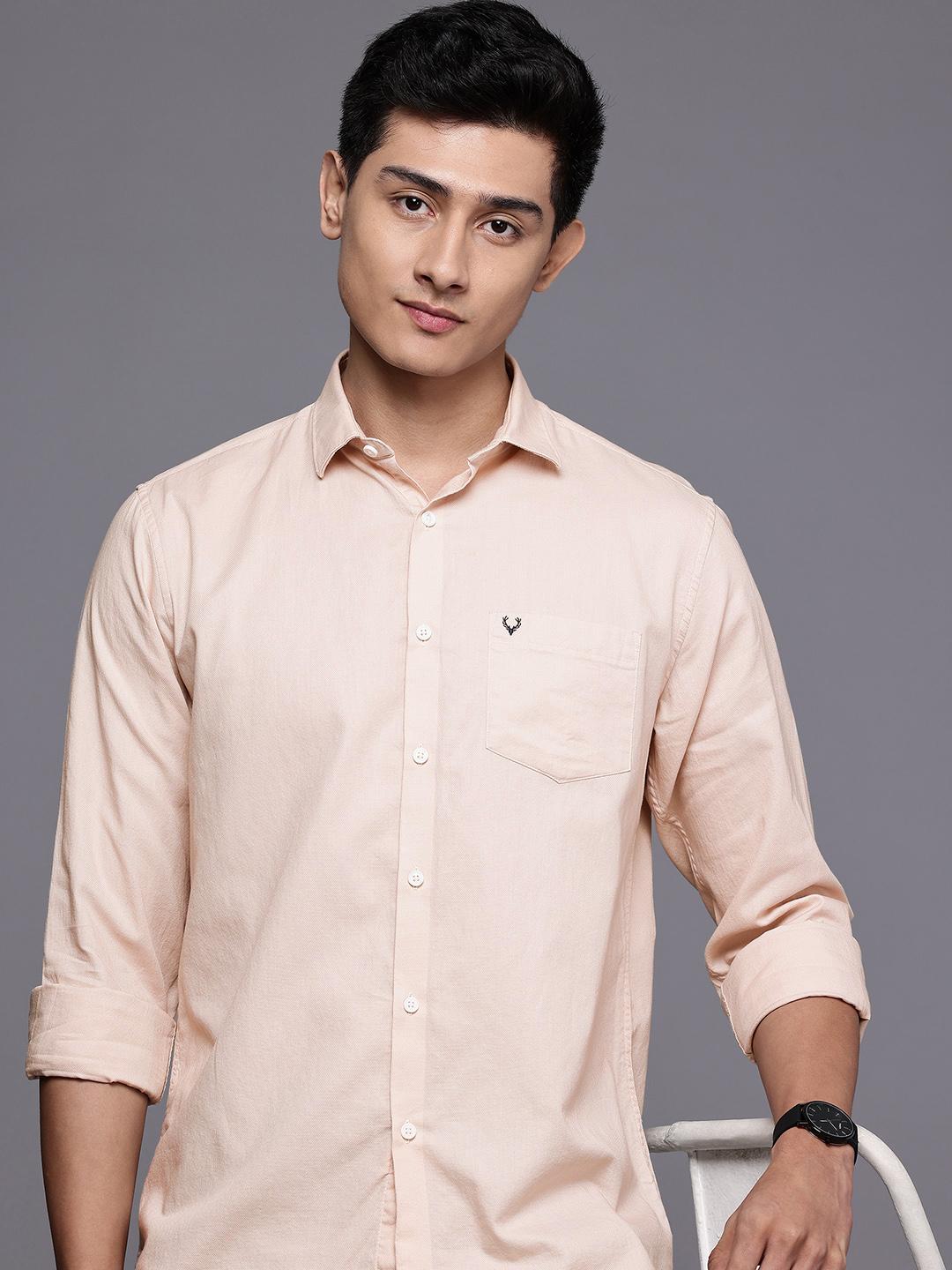 Buy Allen Solly Sport Fit Textured Pure Cotton Casual Shirt - Shirts ...