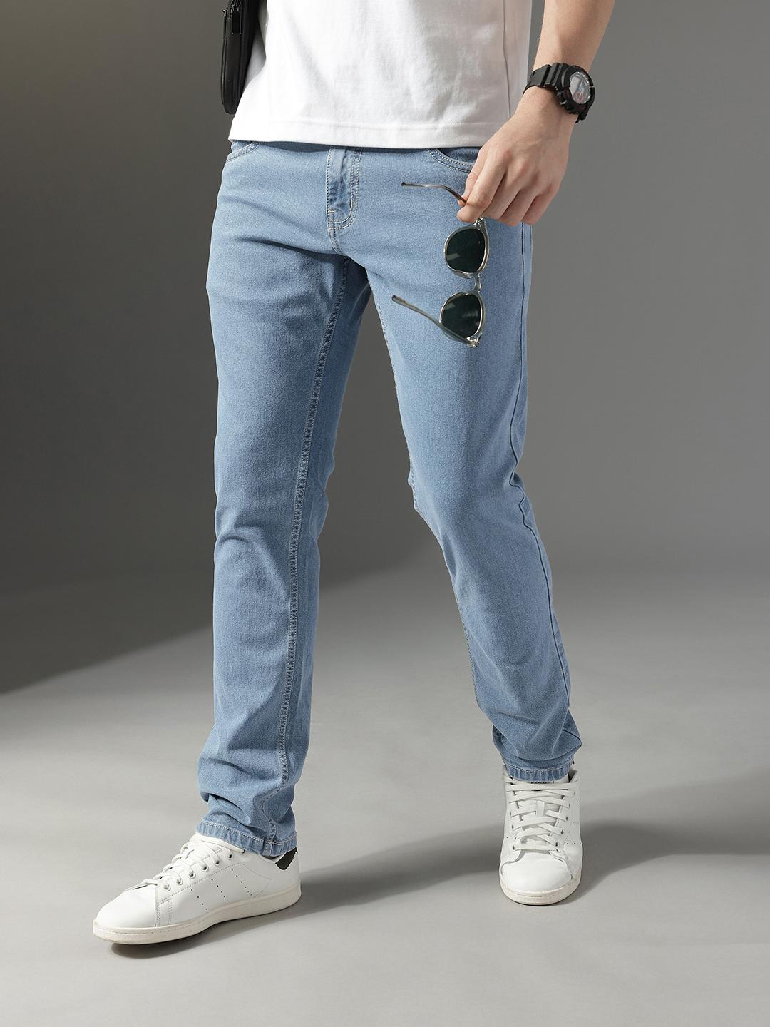 Buy FCUK Men Smart Slim Fit Mid Rise Stretchable Jeans - Jeans for Men ...
