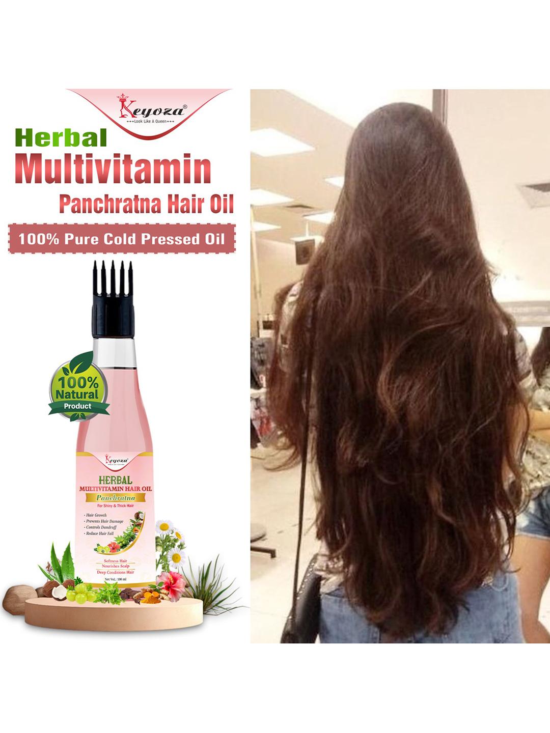 Buy KEYOZA Multivitamin Panchratna Hair Oil For Dandruff 100 Ml - Hair ...