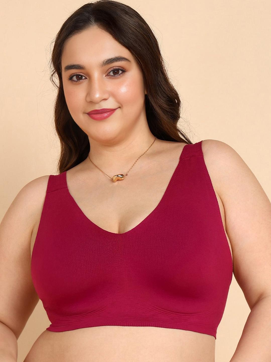 Buy Dressberry Seamless Plus Size Non Padded Cotton Bra - Bra for Women ...