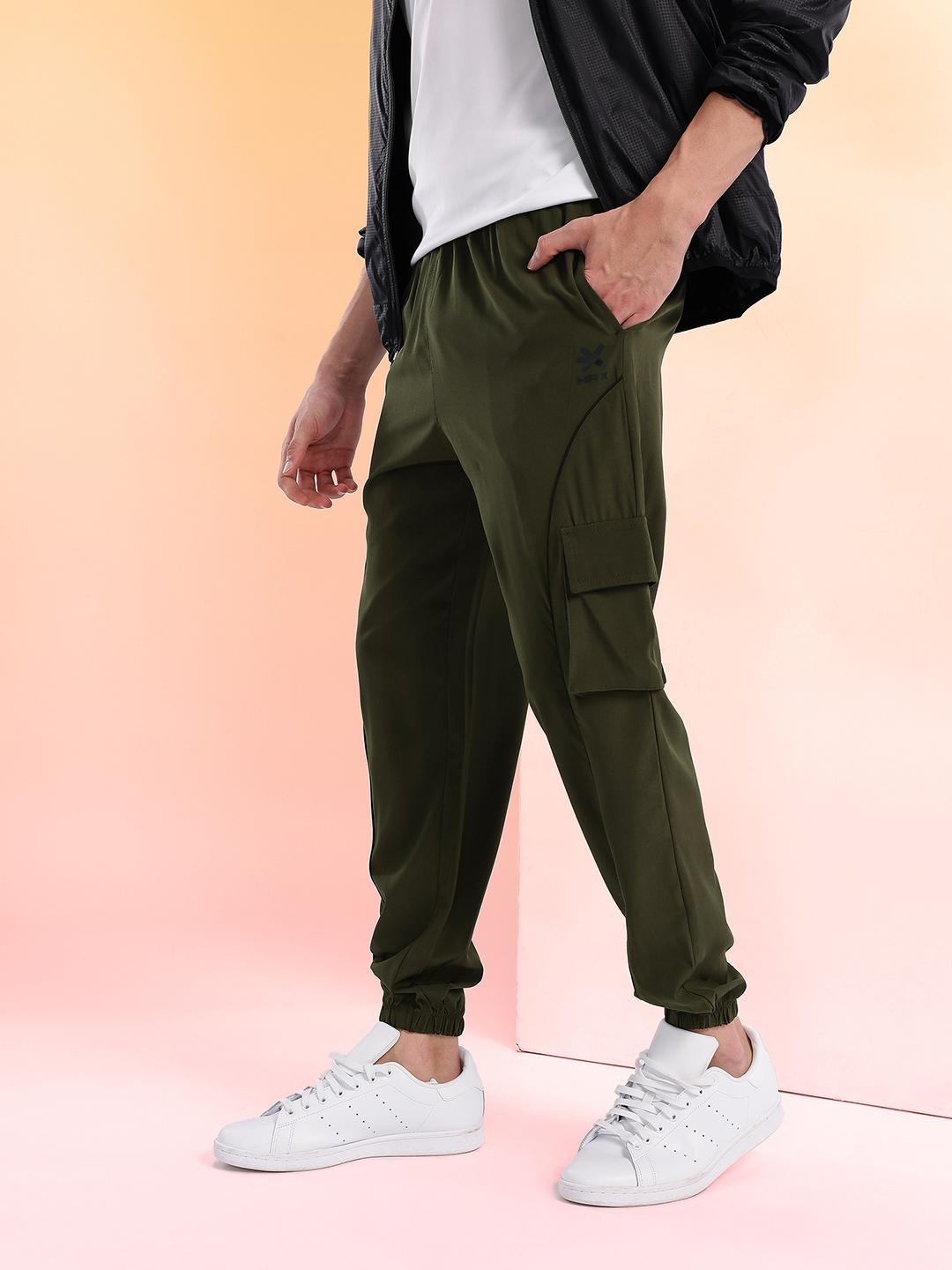 Buy HRX By Hrithik Roshan Men Lifestyle Jogger Style Cargos - Track ...