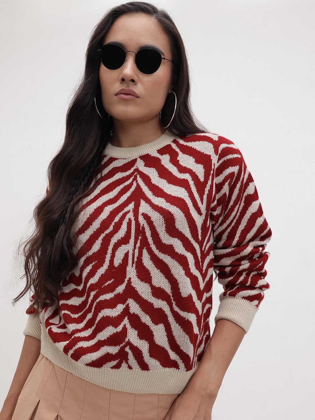 Buy The Roadster Life Co. Abstract Pullover - Sweaters for Women ...