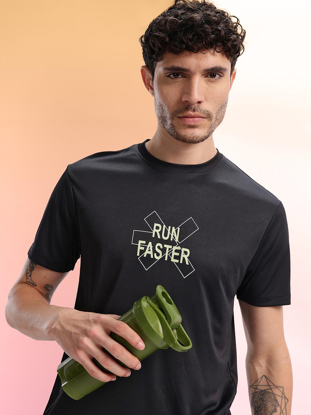 Buy HRX By Hrithik Roshan Printed Running T Shirt - Tshirts for Men ...