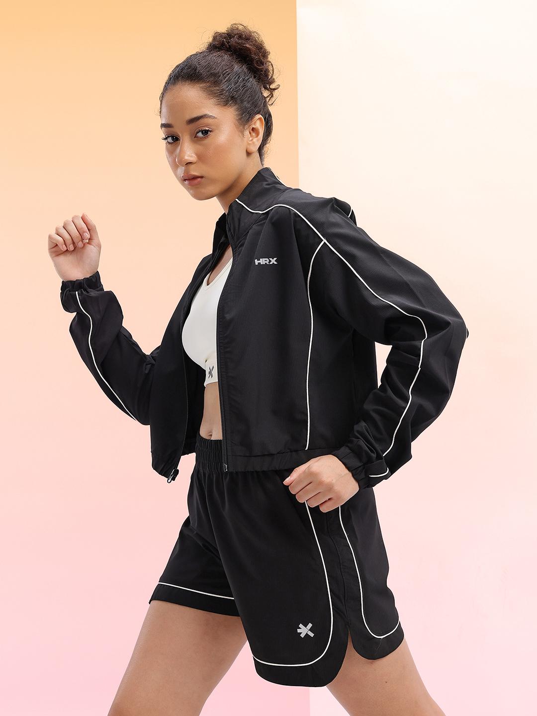 Buy HRX By Hrithik Roshan Rapid Dry Running Tracksuit With Contrast ...