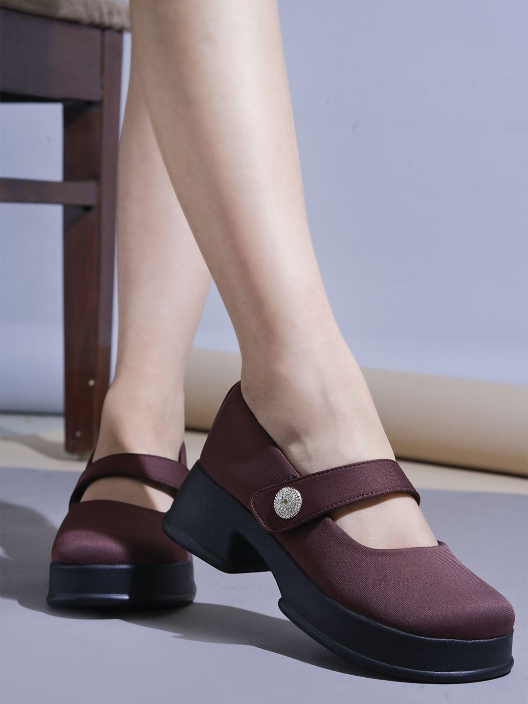Buy Shoetopia Women Comfort Mary Janes - Heels for Women 33832397 | Myntra