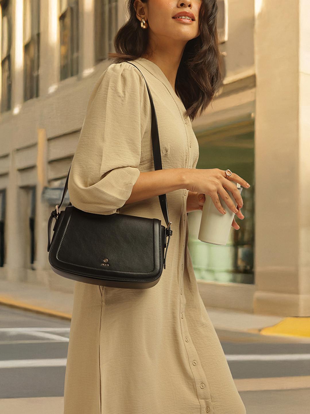 Buy IRTH By House Of Titan Sophie Flap Closure Small Shoulder Bag ...
