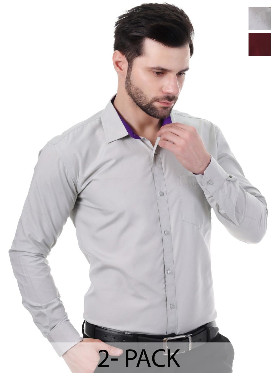 Buy Xjarvis Men Relaxed Slim Fit Formal Shirt - Shirts for Men 33956976 ...
