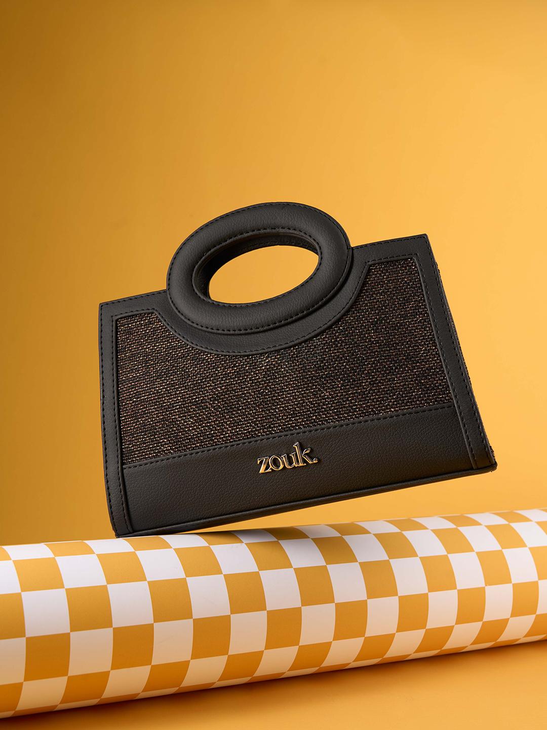 Buy ZOUK Zoe Bristel Textured Structured Jute Sling Bag - Handbags for ...