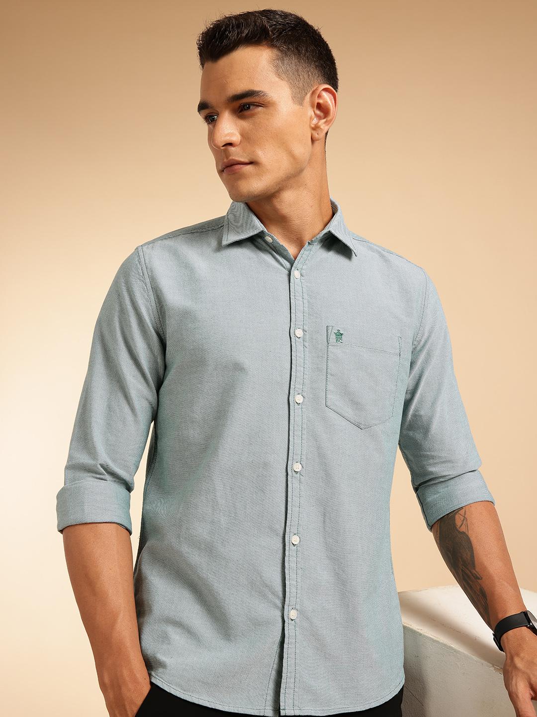 Buy French Connection Men Premium Slim Fit Pure Cotton Casual Shirt ...