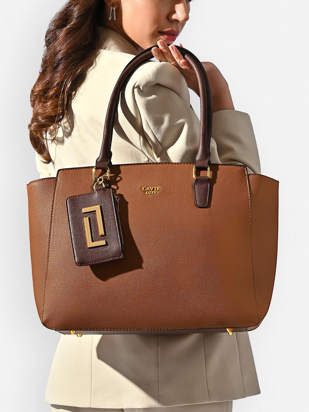 Buy Lavie Luxe Women's Duo Kelly 15 Inch Laptop Large Satchel Handbag ...