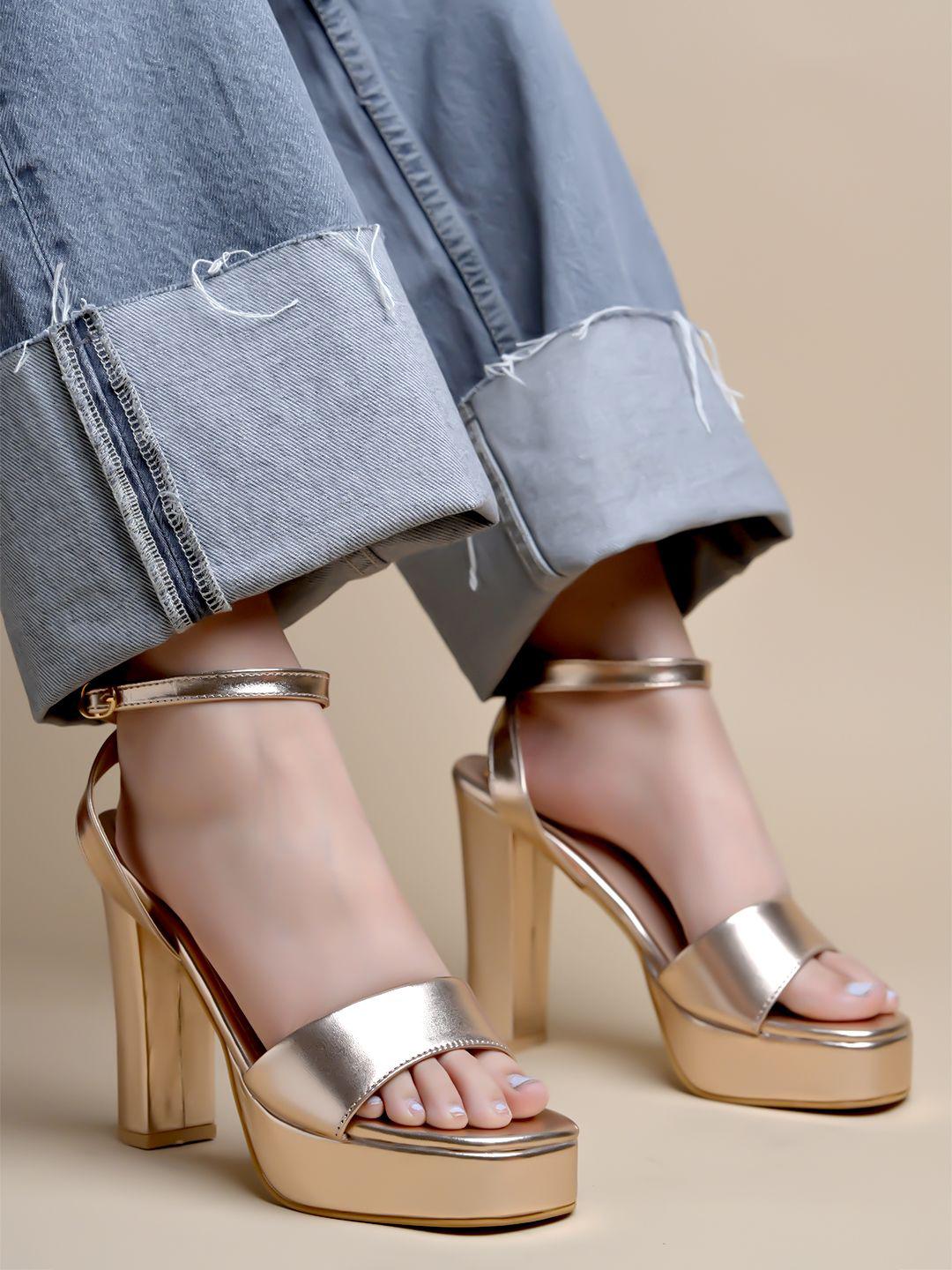 Buy Stylestry Solid High Top Block Sandals - Heels for Women 34194963 ...
