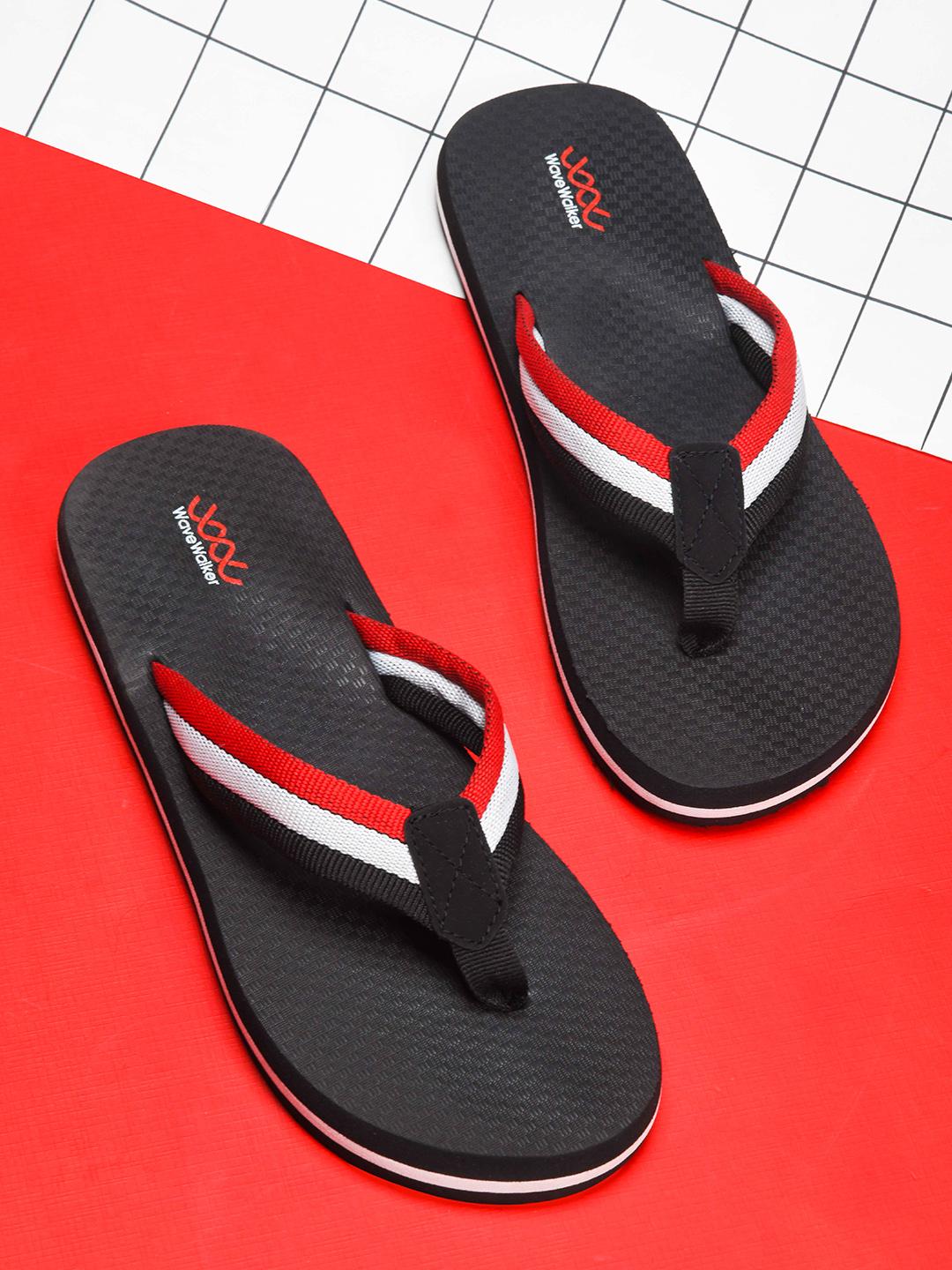 Buy WAVE WALKER Men Colourblocked Flip Flops - Flip Flops for Men ...