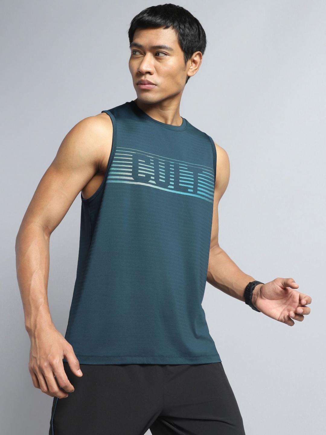 Buy CULT Men Teal Training Muscle Tank - Tshirts for Men 34221938 | Myntra