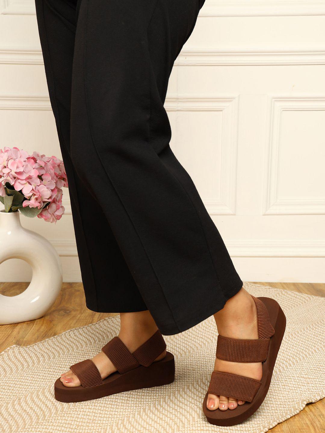 Buy Truffle Collection Women Flatform Sandals - Heels for Women ...