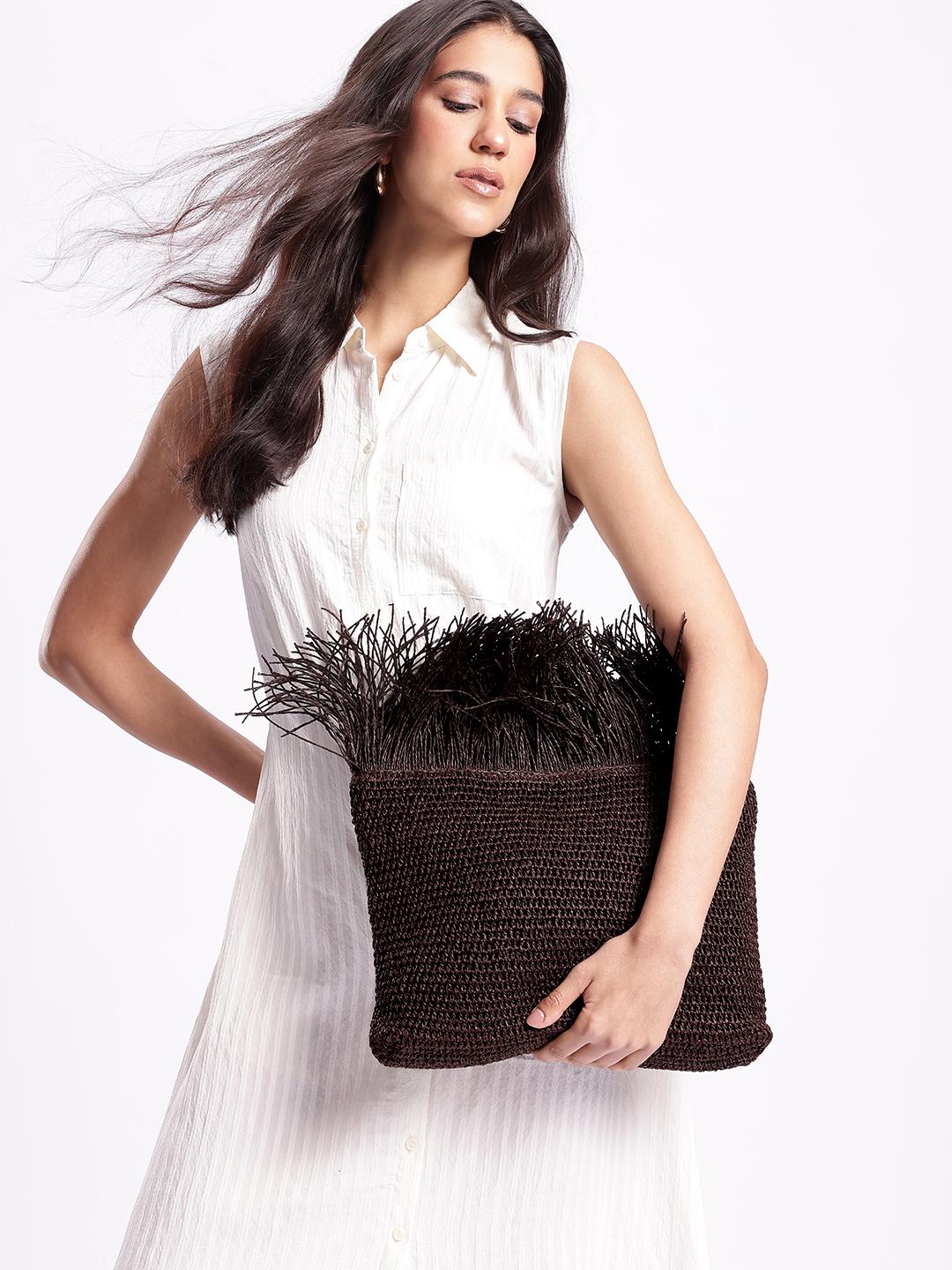 Buy MANGO Textured Purse Clutch - Clutches for Women 34297216 | Myntra