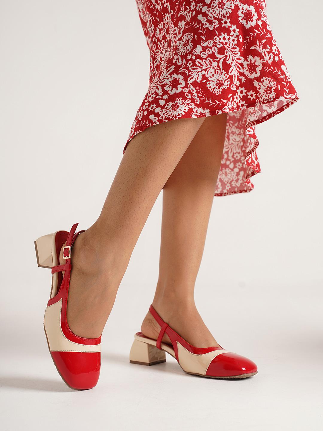 Buy JM Looks Women Block Heels Stylish Trendy Back Strap Sandal - Heels ...