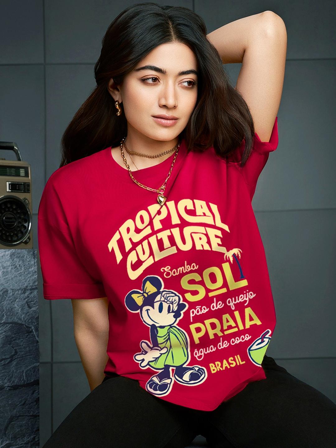 Buy Bewakoof Heavy Duty Women Disney Minnie Mouse Printed Cotton ...