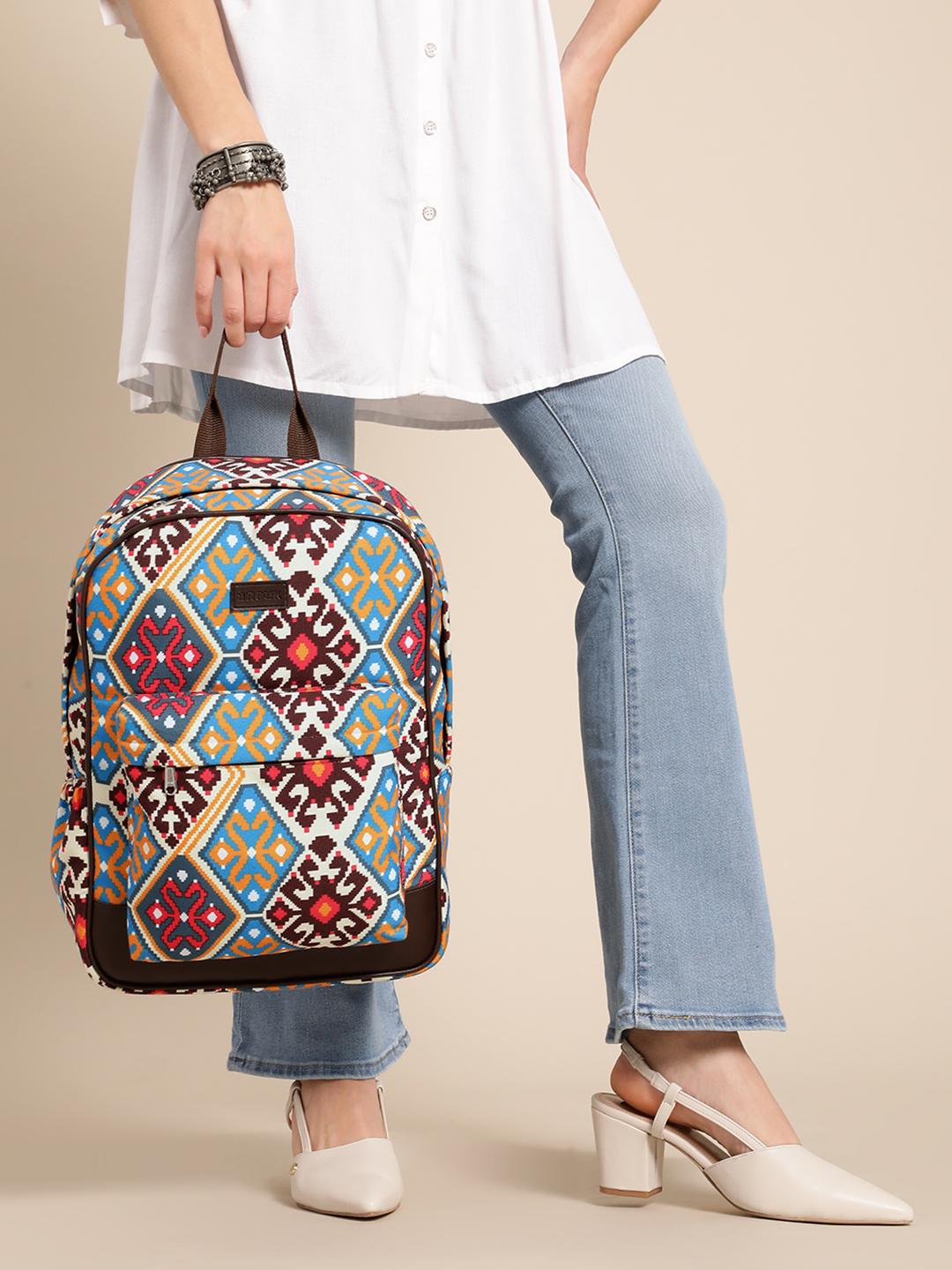 Buy Anouk Women Geometric College Backpack - Backpacks for Women ...