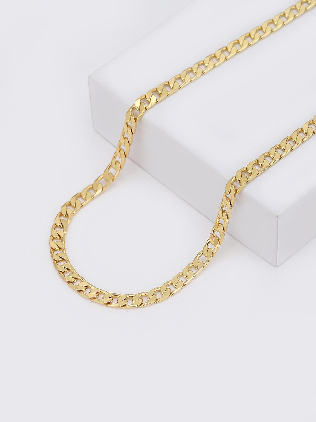 Buy 18kt God Plated Gourmette Chain - Necklace And Chains for Men ...