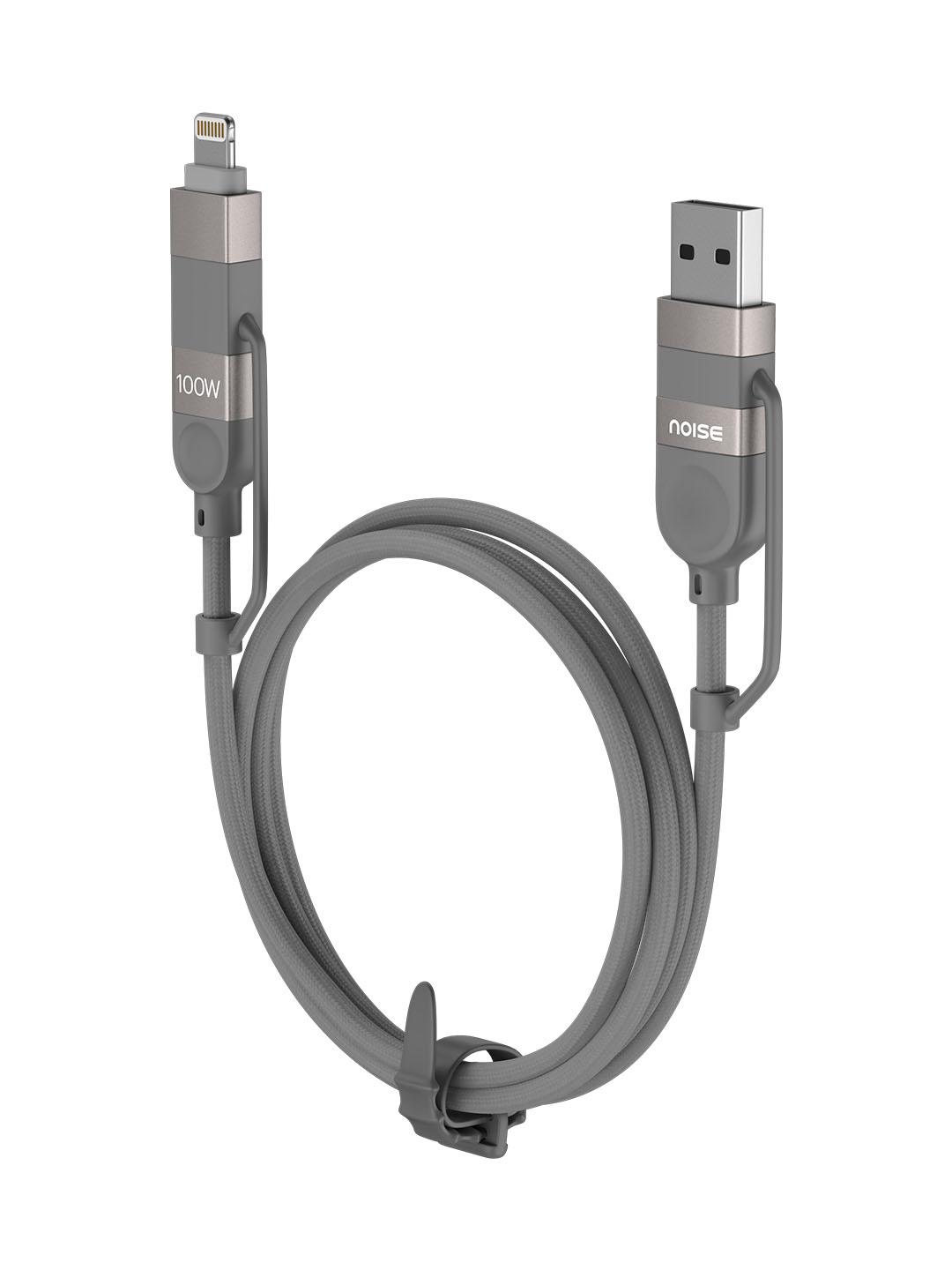 Buy NOISE Power Series Braided Cable 1m 4 In 1 Non Magnetic Charging ...