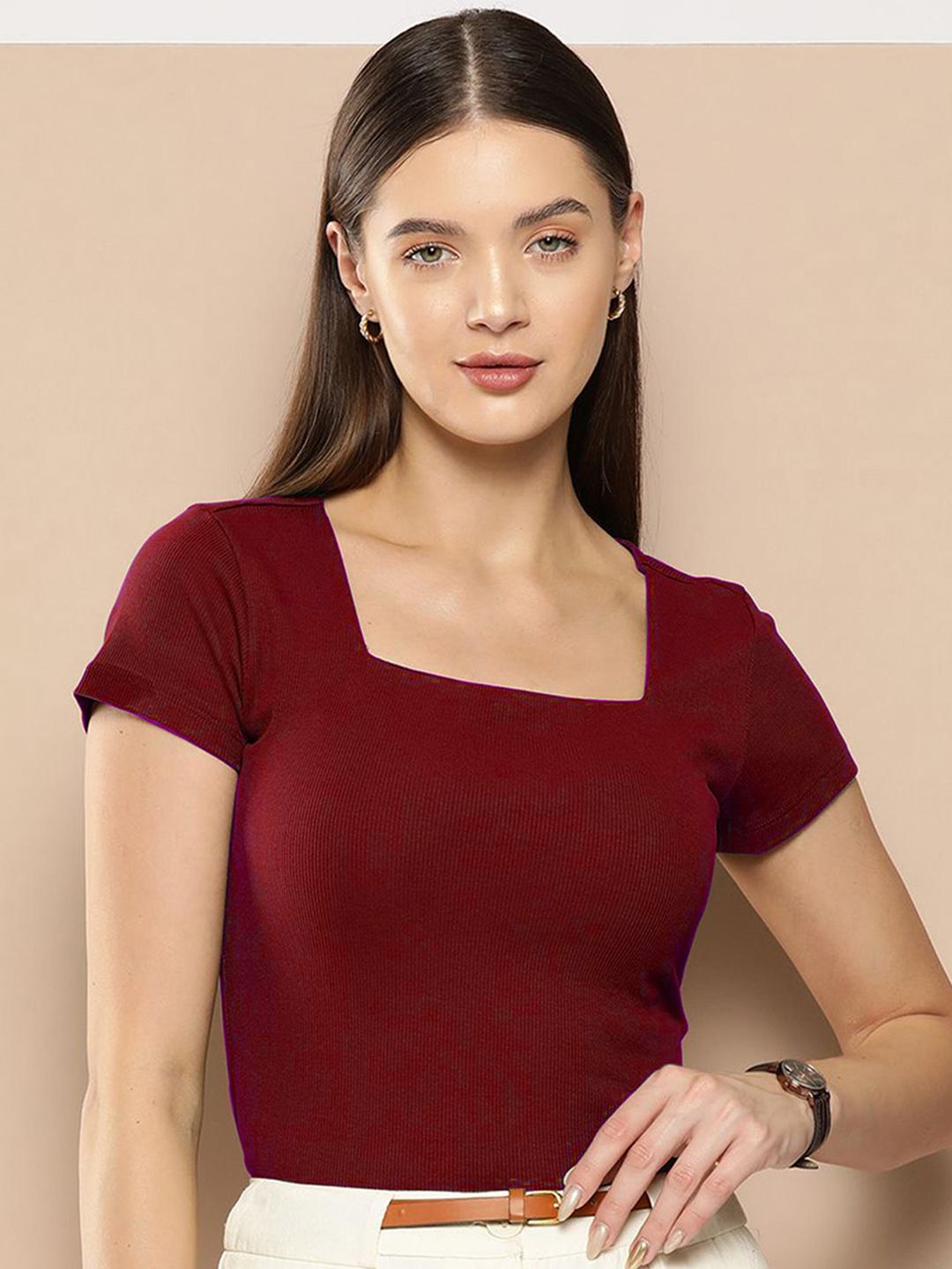 Buy Chemistry Women Square Neck Fitted Top - Tops for Women 34716785 ...
