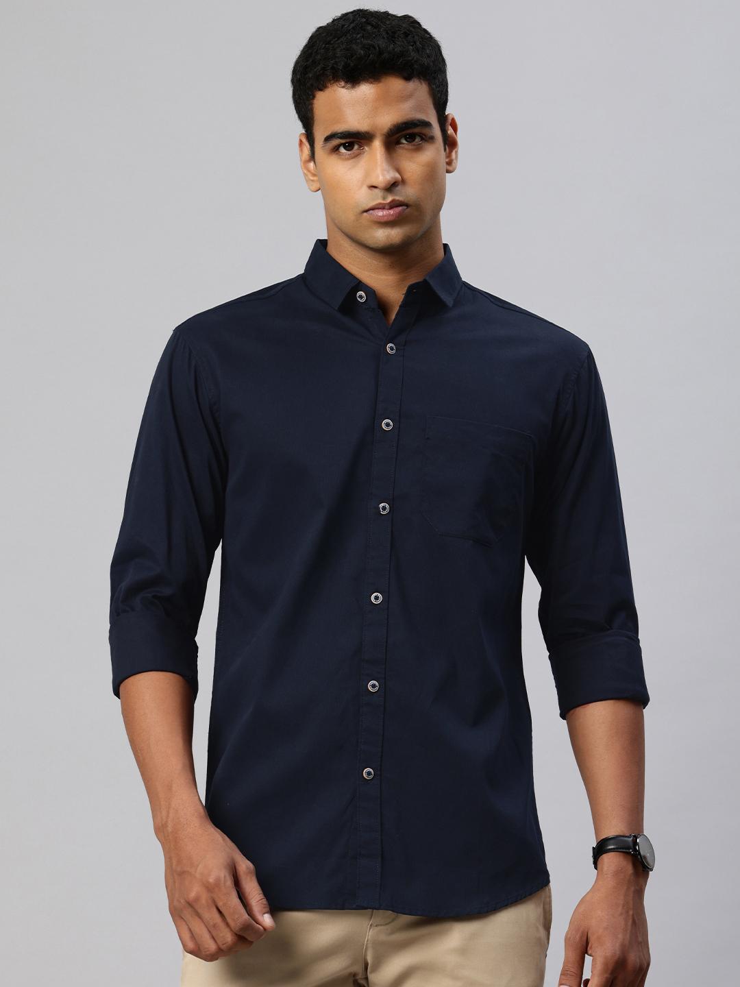 Buy Majestic Man Solid Slim Fit Casual Shirt - Shirts for Men 34751389 ...