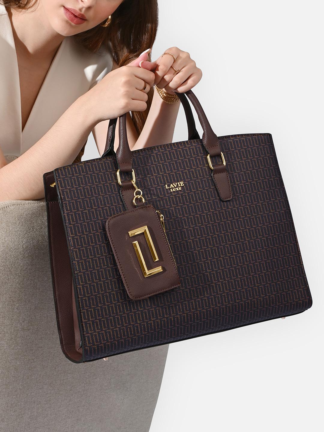 Buy Lavie Luxe Women's Mono Elly 15 Inch Laptop Large Handbag With ...