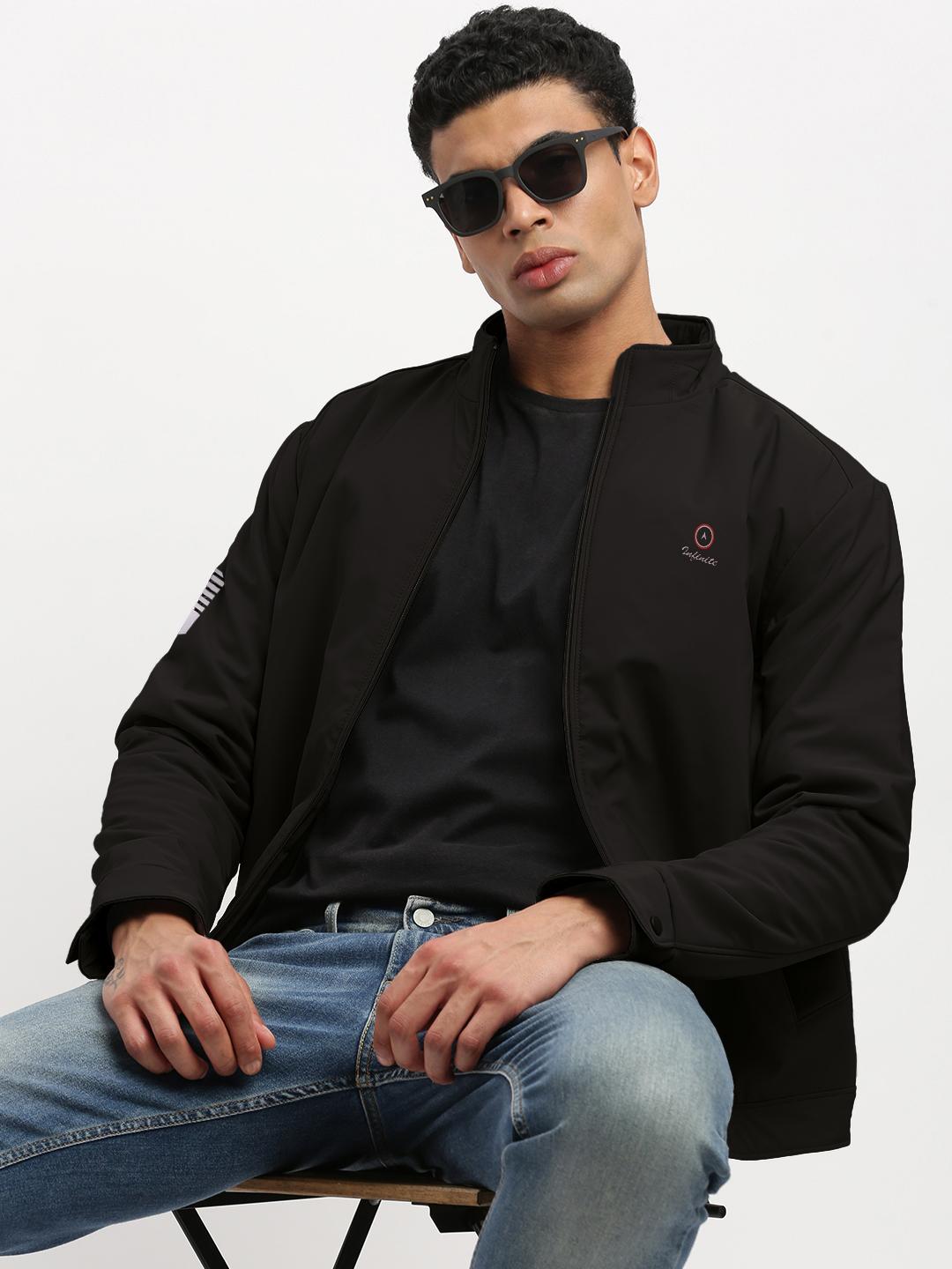 Buy SHOWOFFFF Mock Collar Bomber Jacket - Jackets for Men 34845516 | Myntra