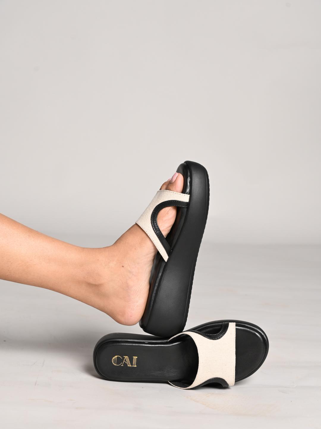 Buy CAI Women Striped PU Platform Pumps - Heels for Women 34848983 | Myntra