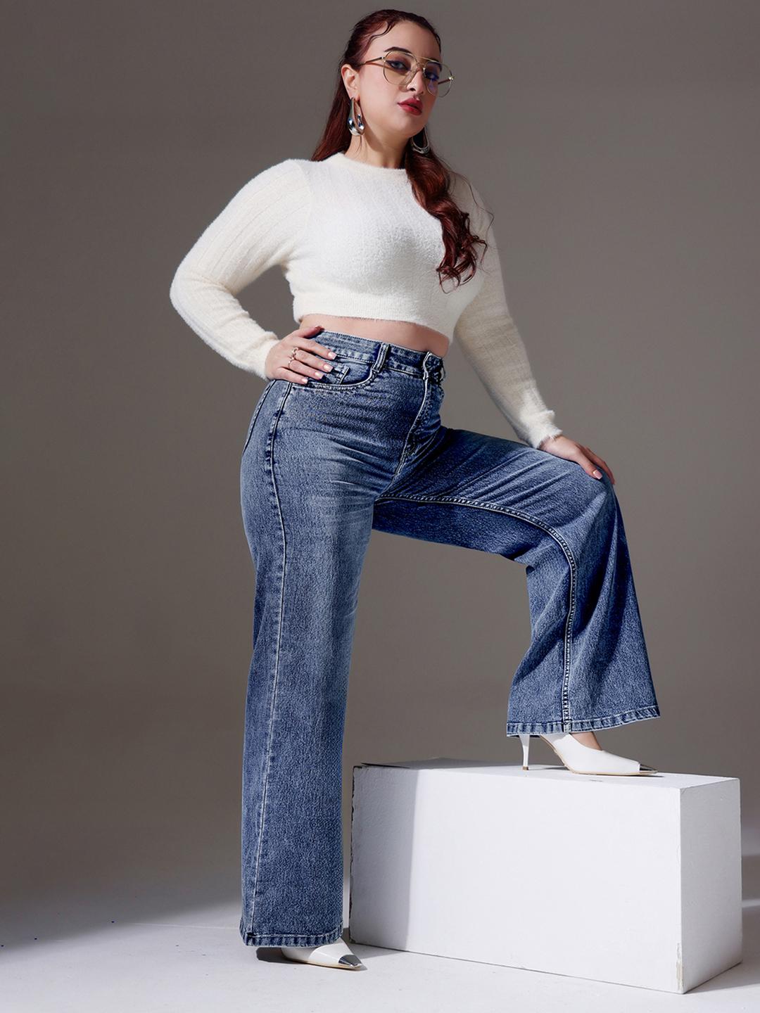 Buy Miss Chase A+ Women's High Rise Clean Look Regular Length ...
