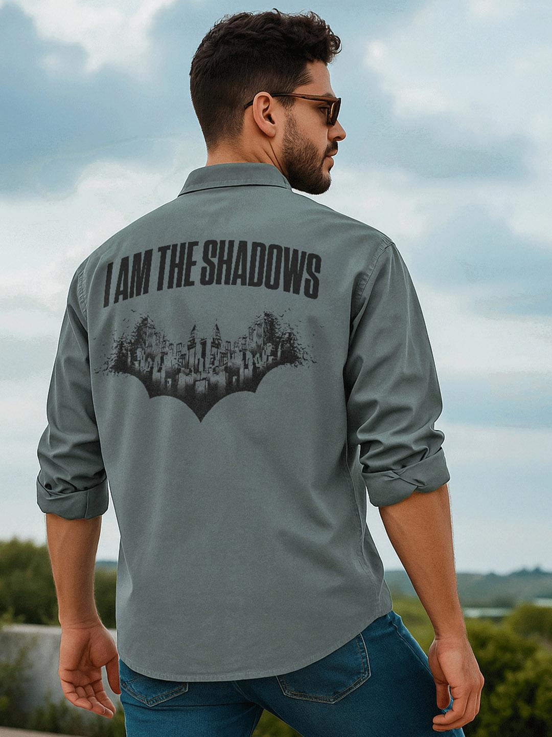 Buy Bewakoof Men's Dark Grey Batman Graphic Printed Oversized Shirt ...