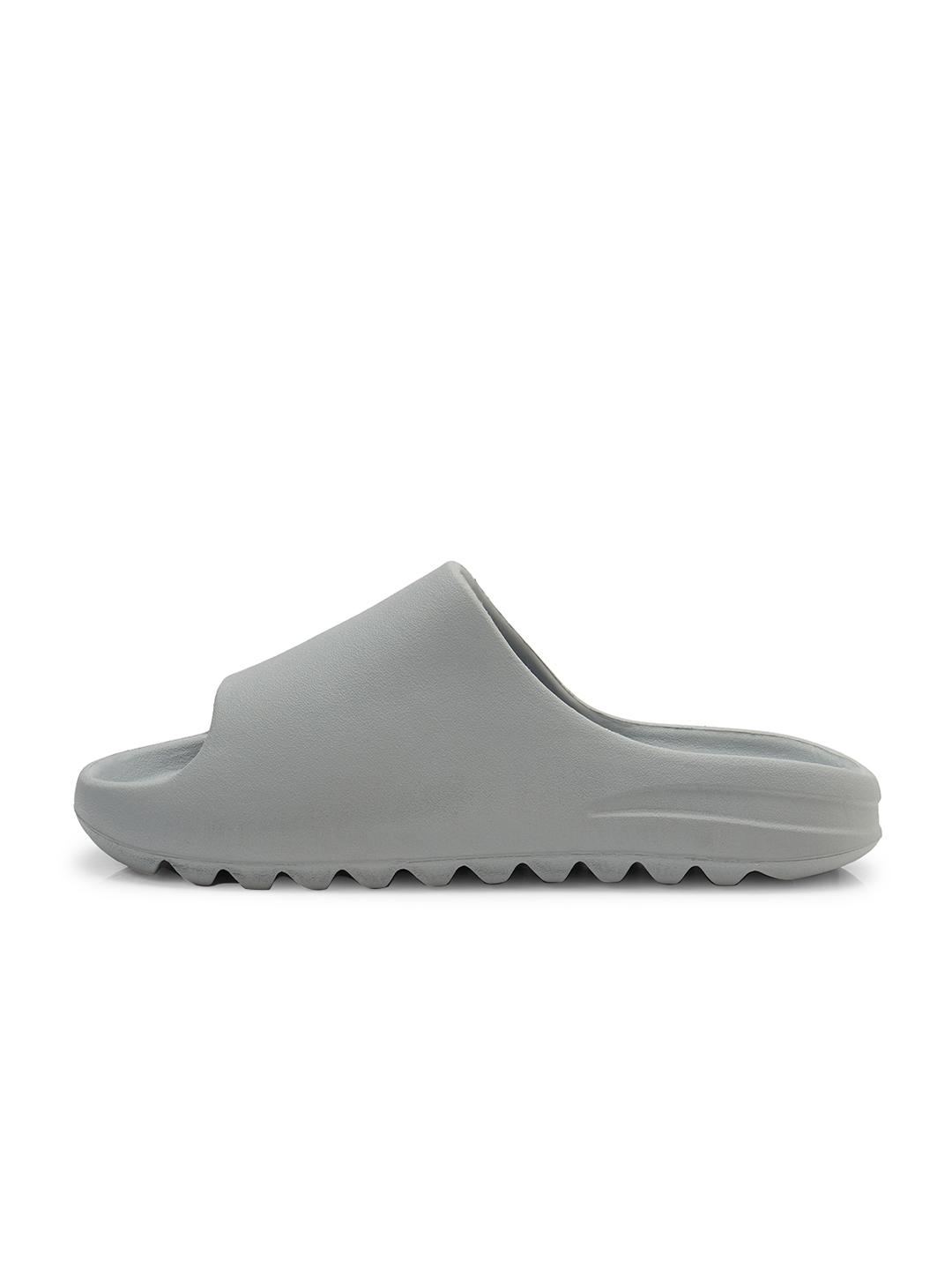 Buy BOLDFIT Men Lt. Grey Slidrx Eva Open Sliders - Flip Flops for Men ...