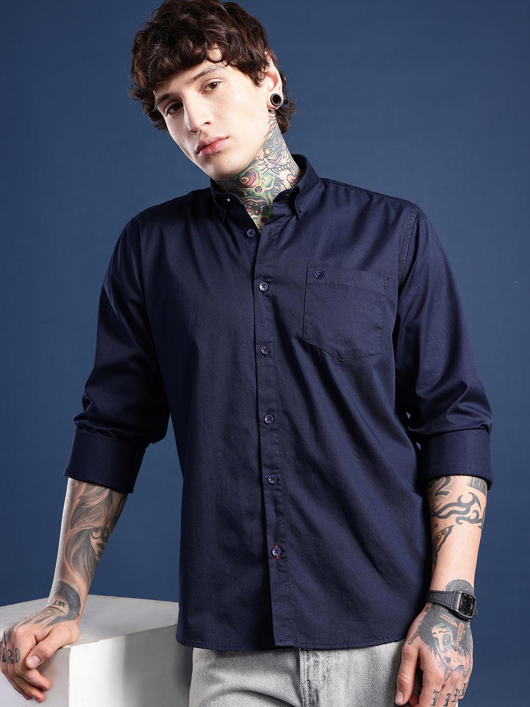 Buy BS BLUE SQUAD Men Slim Fit Casual Shirt - Shirts for Men 35112727 ...