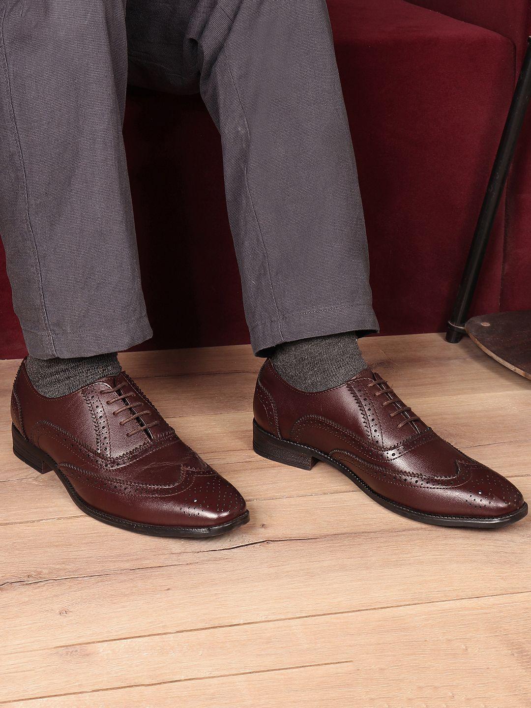 Buy Carlton London Men Leather Formal Brogues - Formal Shoes for Men ...
