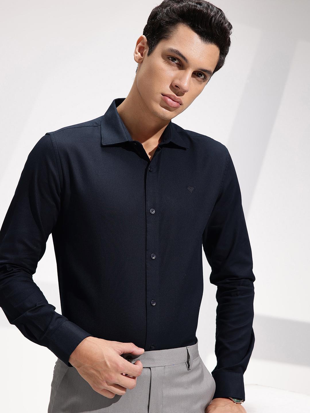 Buy INVICTUS Men Premium Slim Fit Pure Cotton Formal Shirt - Shirts for ...