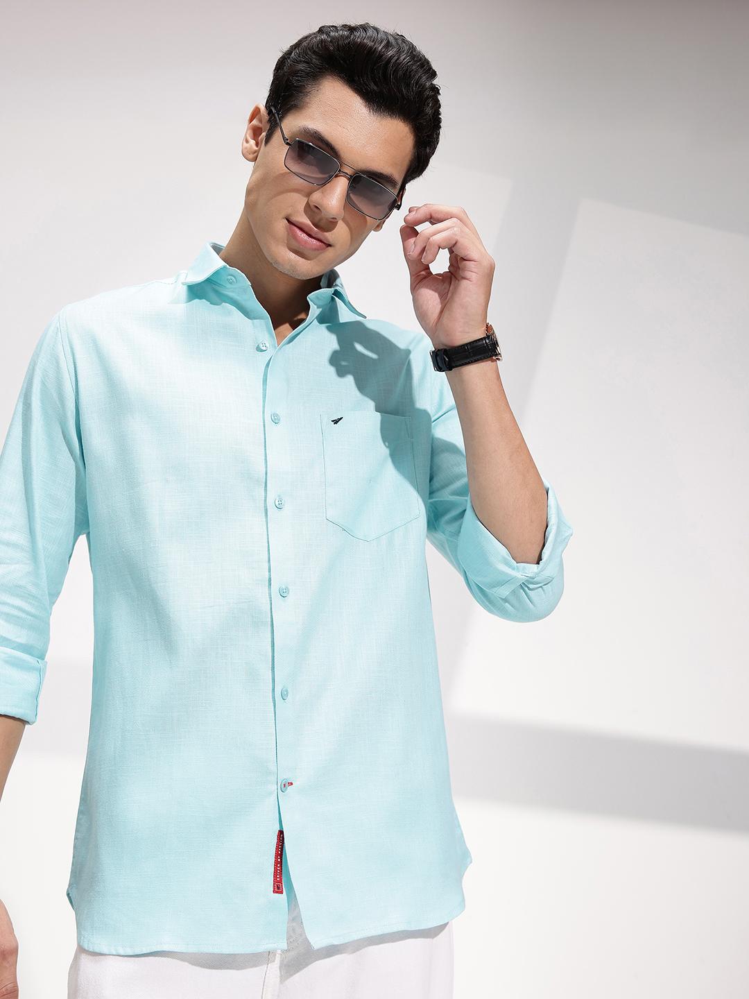 Buy INVICTUS Men Premium Slim Fit Pure Cotton Casual Shirt - Shirts for ...