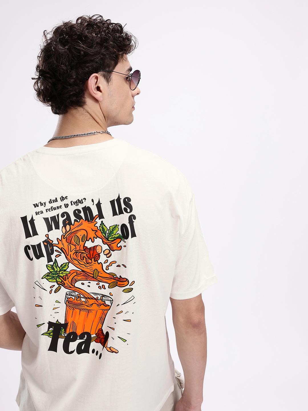 Buy Kook N Keech Men Printed Drop Shoulder Sleeves Oversized Pure Cotton T Shirt - Tshirts for ...