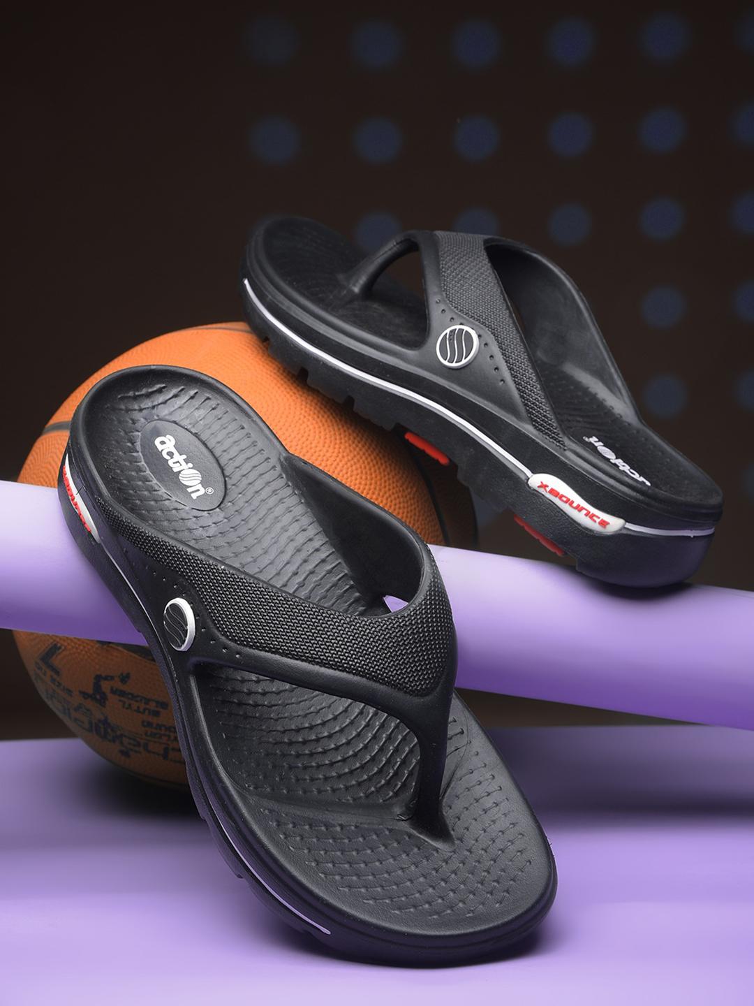 Buy Action Plus Men Self Design Thong Flip Flops - Flip Flops for Men ...