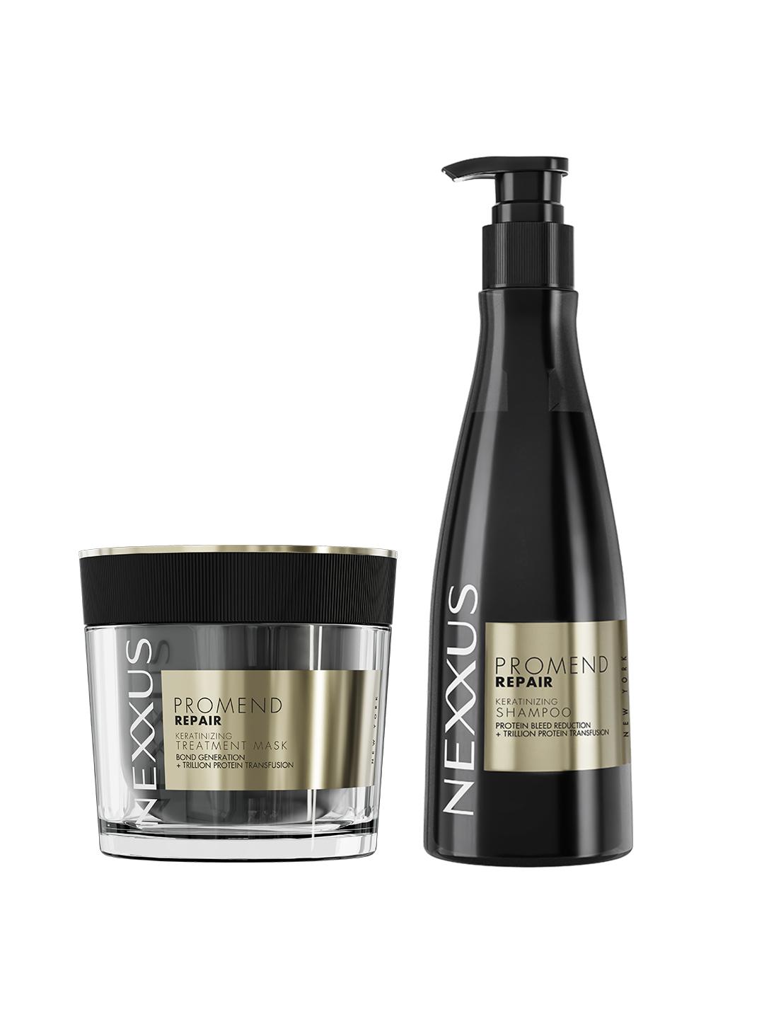 Buy Nexxus Promend Repair Keratinizing Hair Care Combo Shampoo 250ml ...