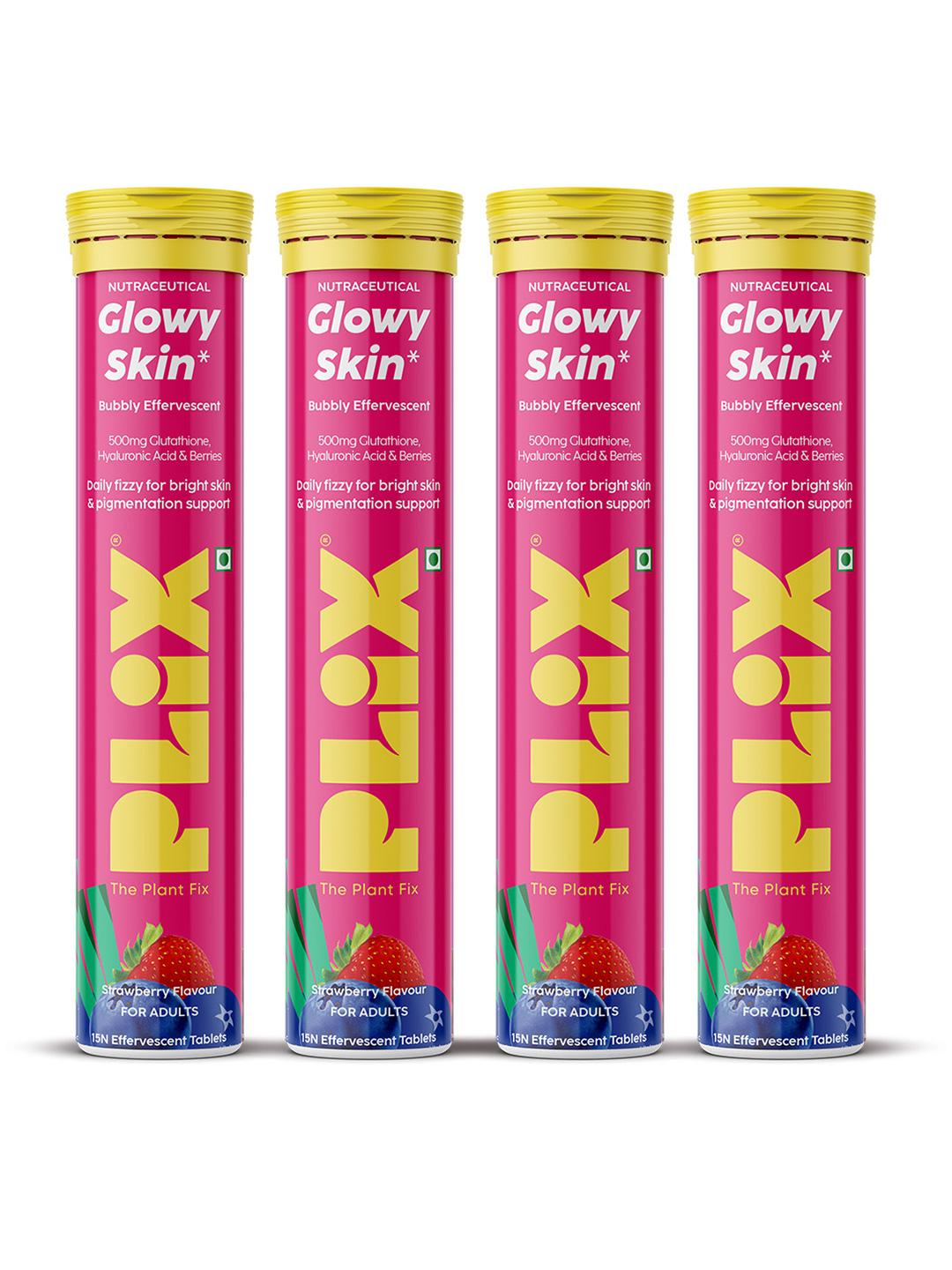 Buy PLIX THE PLANT FIX Set Of 4 Glowy Skin Glutathione & Vitamin C, E ...
