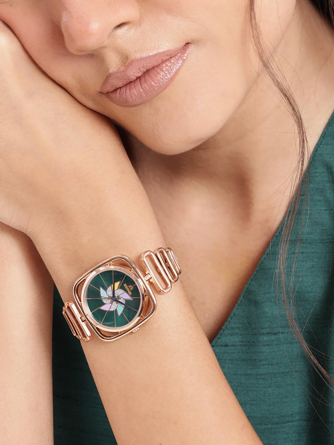 Buy Anouk Women Brass Patterned Dial & Straps Analogue Watch - Watches ...