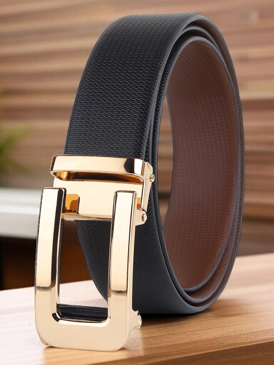 Buy Killer Men Textured PU Reversible Formal Belt - Belts for Men ...